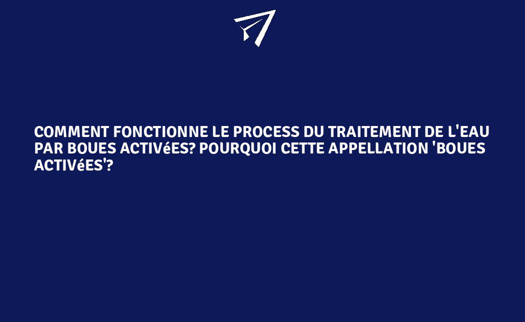 Comment fonctionne le process du traitement de l'eau par boues activées ...