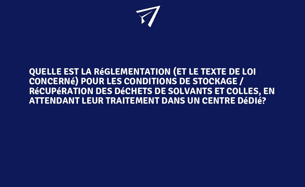 Quelle est la réglementation (et le texte de loi concerné) pour les ...