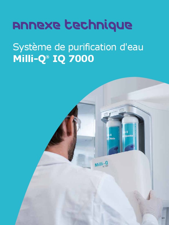 PDF - Brochure milli-q iq 7000 - Merck millipore - FranceEnvironnement