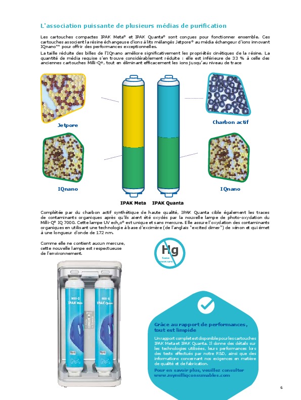 PDF - Brochure milli-q iq 7000 - Merck millipore - FranceEnvironnement