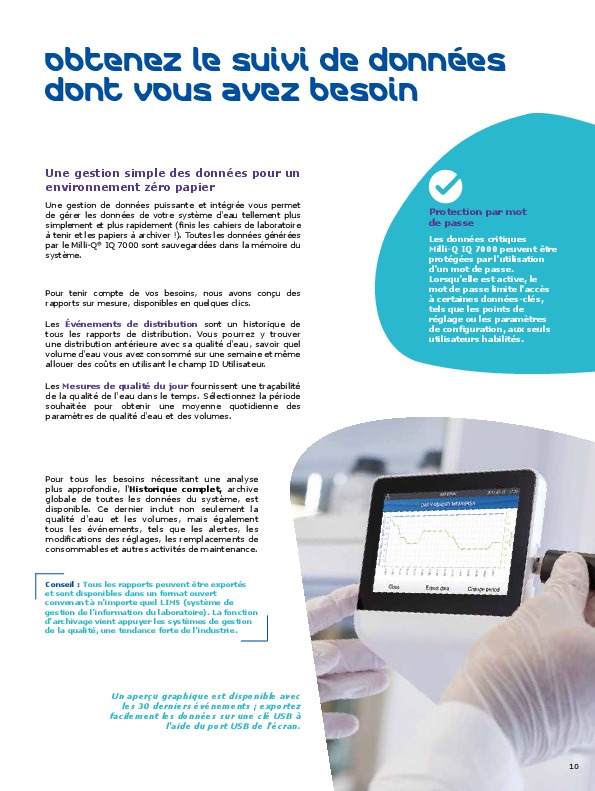 PDF - Brochure milli-q iq 7000 - Merck millipore - FranceEnvironnement