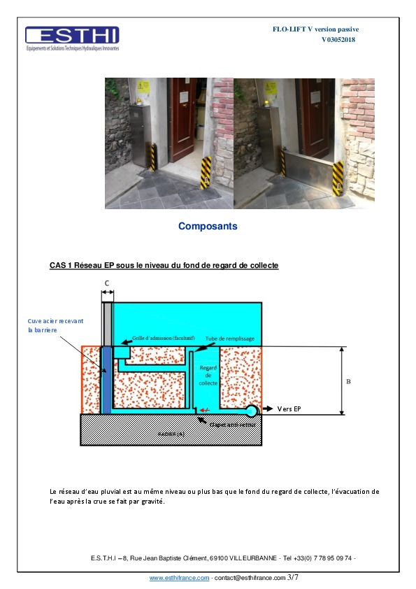 PDF - Fiche technique flo-lift v - Esthi - FranceEnvironnement