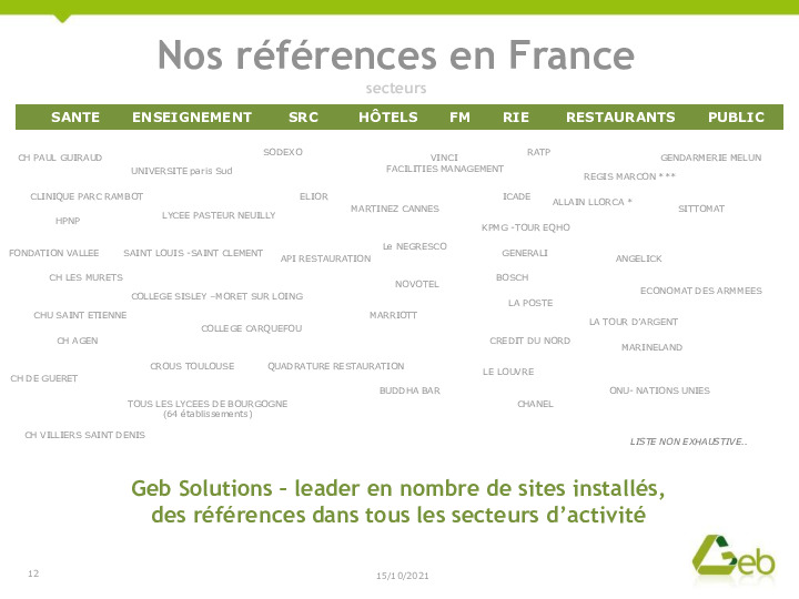 Brochure - Présentation geb - Geb solutions - FranceEnvironnement