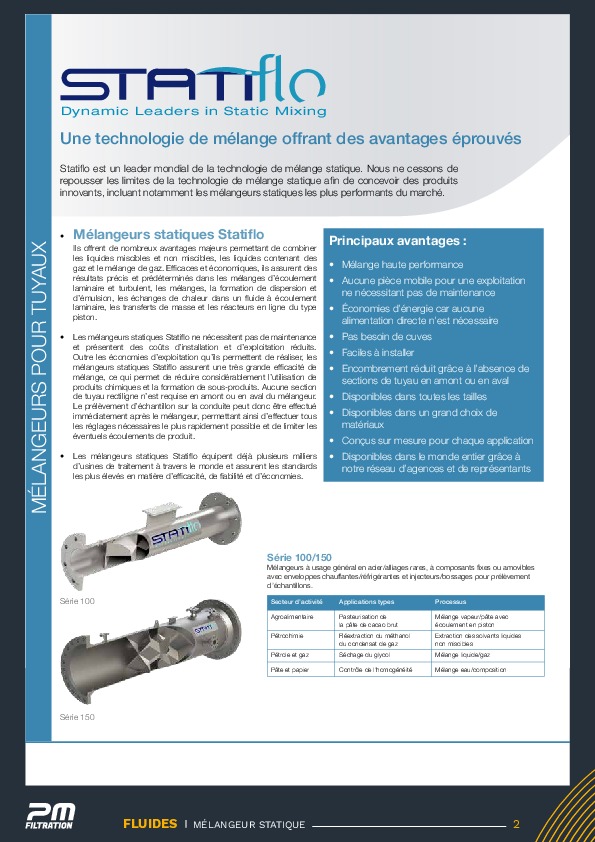 Brochure - Fg-melangeur-statique - Pm fluides - FranceEnvironnement