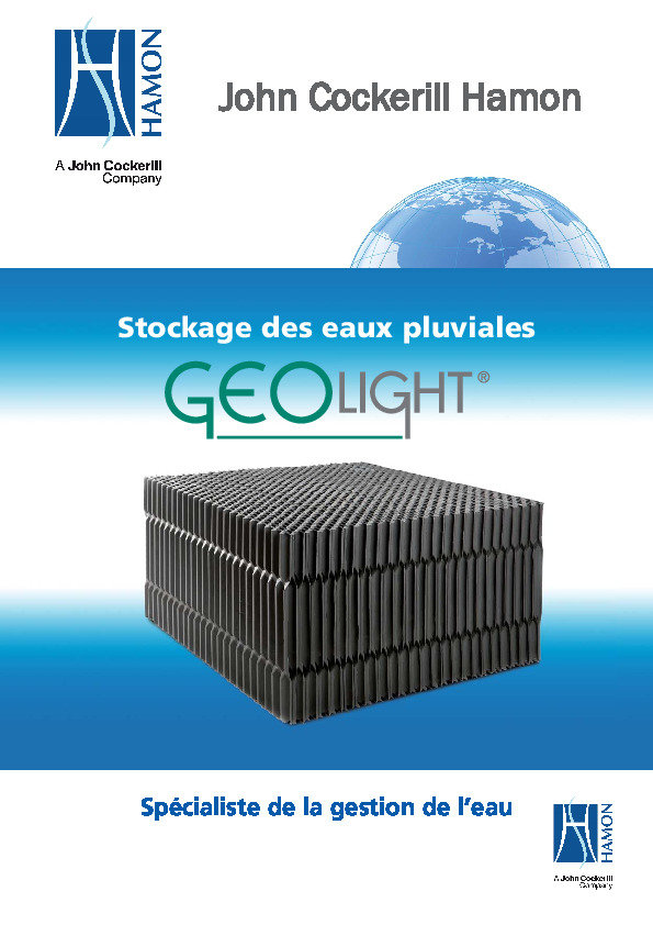 Brochure - Jch - geolight- stockage d'eaux pluviales - John cockerill ...