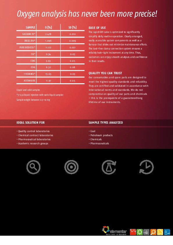 Brochure - Flyer-rapid-oxy-cube-en - Elementar® - FranceEnvironnement