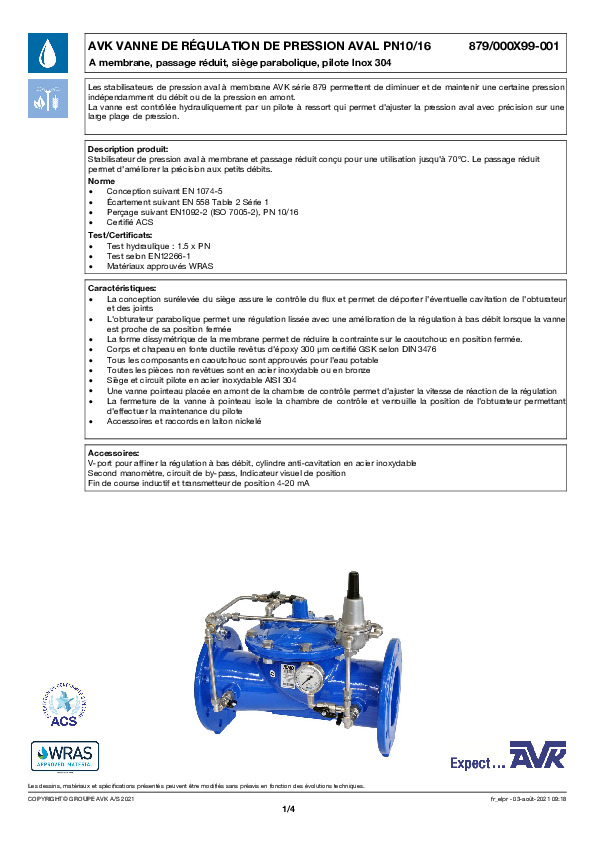 Brochure - Ft_vanne de régulation de pression aval_879-000x99-001 ...
