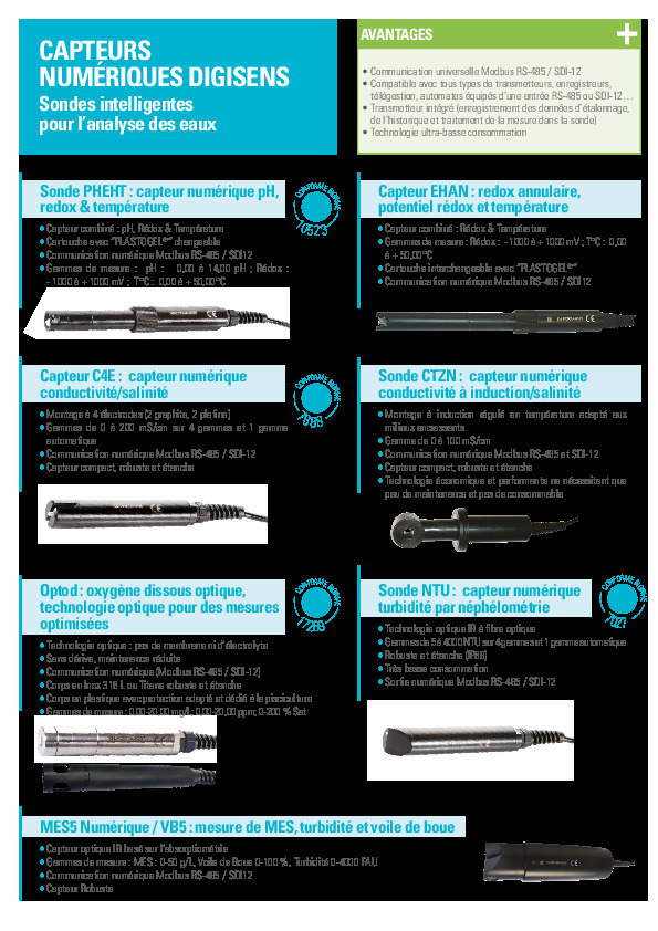 Brochure - Catalogue produits aqualabo - Aqualabo - FranceEnvironnement