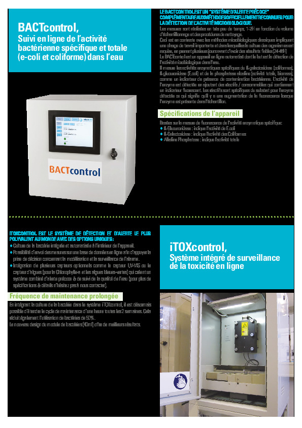 Brochure - Catalogue produits aqualabo - Aqualabo - FranceEnvironnement