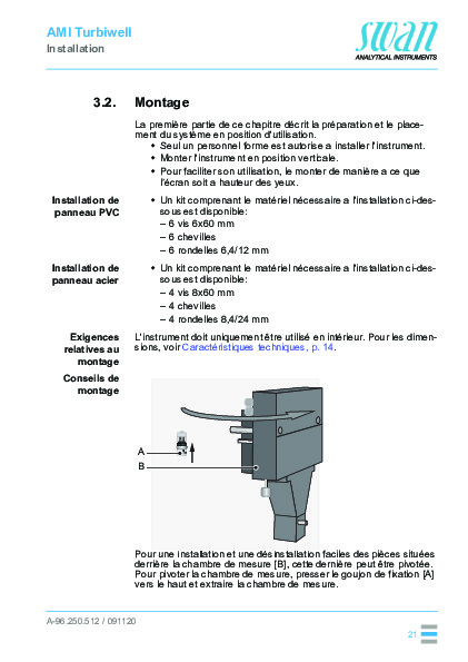 Brochure - Manuel d'utilisation ami_turbiwell - Swan instruments d ...