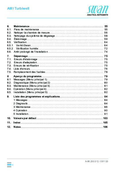 Brochure - Manuel d'utilisation ami_turbiwell - Swan instruments d ...