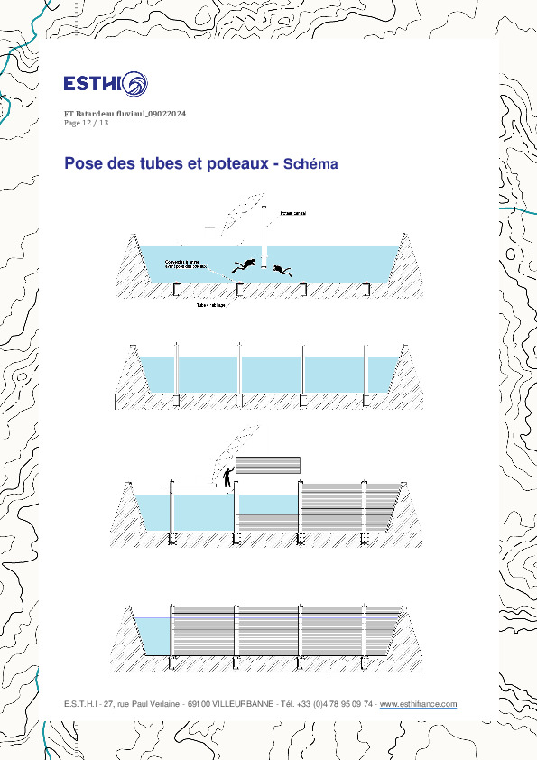 Brochure - Fiche technique batardeau fluvial - Esthi - FranceEnvironnement
