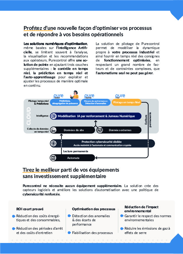 Brochure - Purecontrol-pilotage ia optimisation industrielle - flyer ...