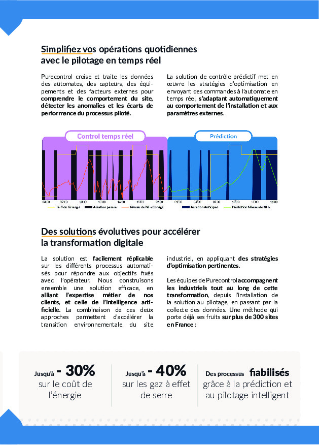 Brochure - Purecontrol-pilotage ia optimisation industrielle - flyer ...