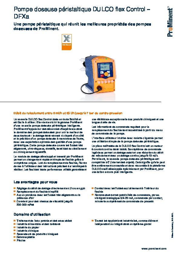 PDF - Pompe doseuse péristaltique flyer-dulcoflex-control dfxa_f ...