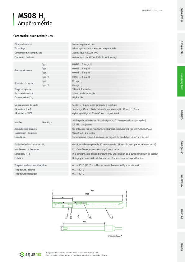 Brochure - Ms08-h2 - Aquams® - FranceEnvironnement