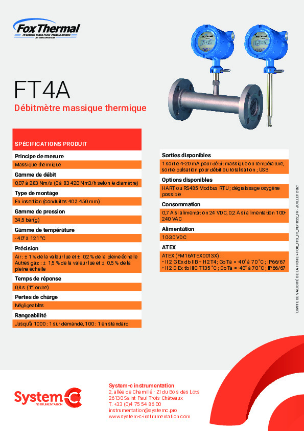 Brochure - Fox_ft4a_ft_ns1823_fr v2_bat - System-c instrumentation ...