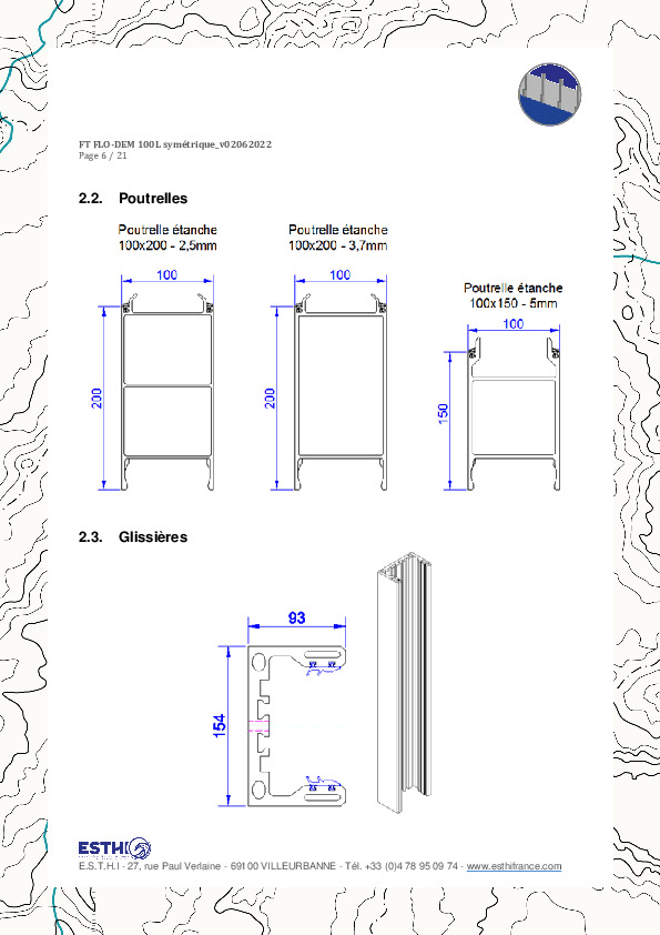 Brochure - Ft flo-dem 100l symétrique v02062022 - Esthi - FranceEnvironnement