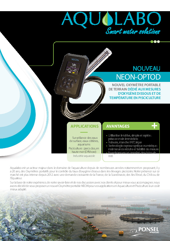 Brochure - Fiche neon-fr - Aqualabo - FranceEnvironnement