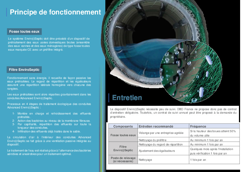 Brochure - Fiche technique enviroseptic drainé - Enviroseptic® - FranceEnvironnement