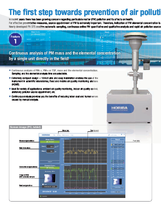 Brochure - Px-375 (en) - horiba - Horiba france sas - FranceEnvironnement
