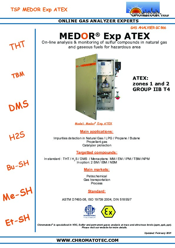 PDF - Tsp_m43_medor exp atex - Chromatotec - FranceEnvironnement