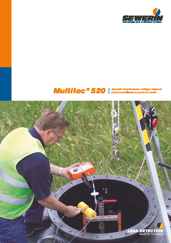 Brochure - Doc multitec 520 fr - Sewerin - FranceEnvironnement