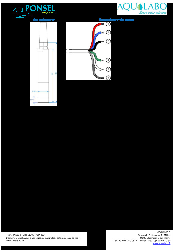 Brochure - Fiche technique optod oxygène dissous - Ponsel ...