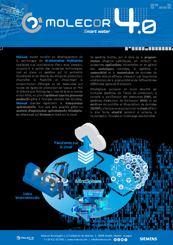 Brochure - Molecor 4.0 - Molecor - FranceEnvironnement