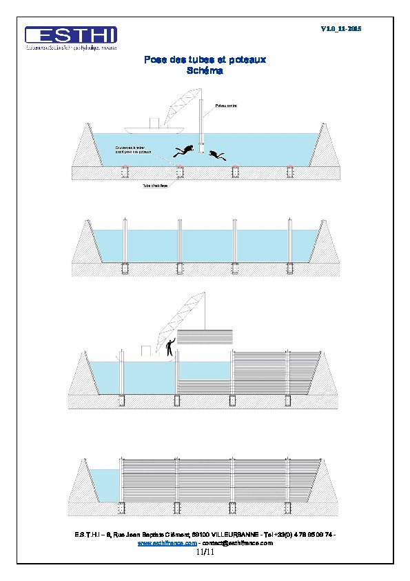 Brochure - Fiche technique batardeau fluvial - Esthi - FranceEnvironnement