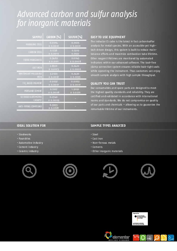 Brochure - Flyer_inductar cs cube - Elementar® - FranceEnvironnement