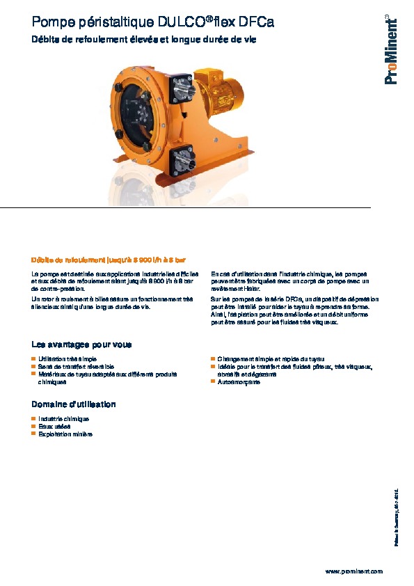 Brochure - Pompe péristaltique-dulcoflex-dfca-fr - Prominent ...