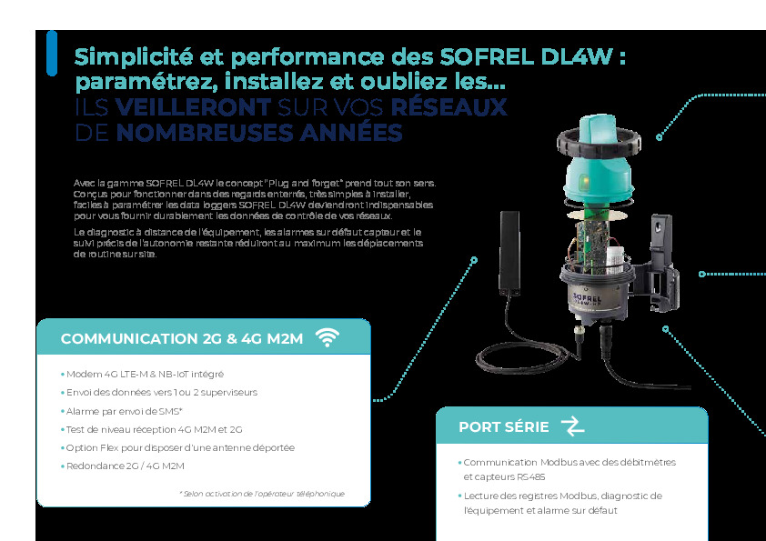 PDF - Documentation sofrel dl4w - Lacroix environment - FranceEnvironnement