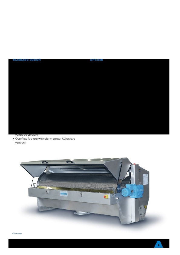 Brochure - Rotating drum screen andritz girapac-girasieve english ...