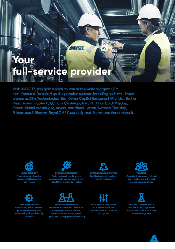 Brochure - Rotating drum screen andritz girapac-girasieve english ...