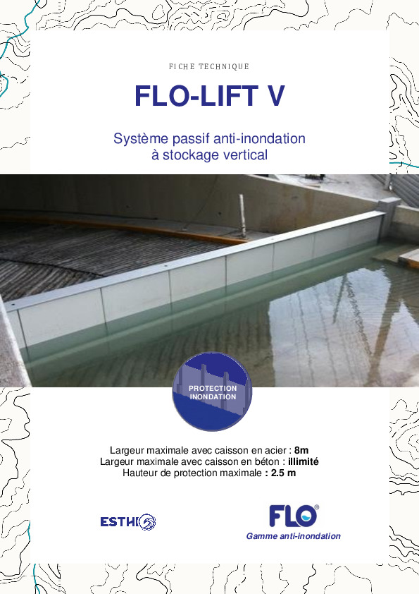 Brochure - Fiche technique flo-lift v - Esthi - FranceEnvironnement