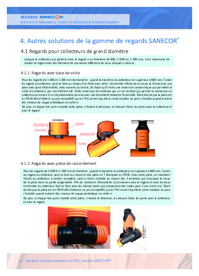 Brochure - Regards de visite en pvc annelé sanecor® - Molecor ...