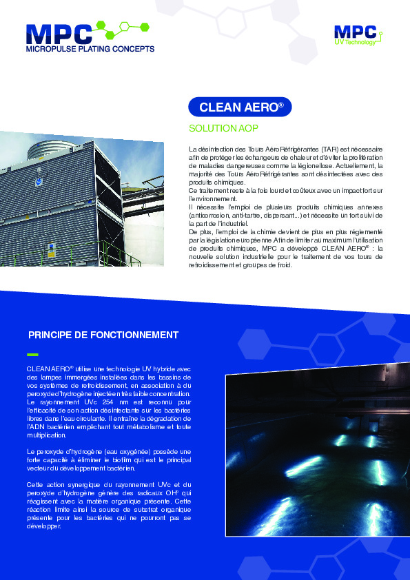 Brochure - Notre solution clean aero® - Mpc - FranceEnvironnement