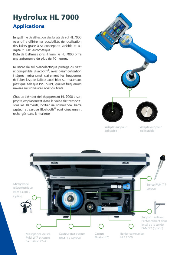 Brochure - Hydrolux-hl-7000_br_fr - Seba-service - FranceEnvironnement