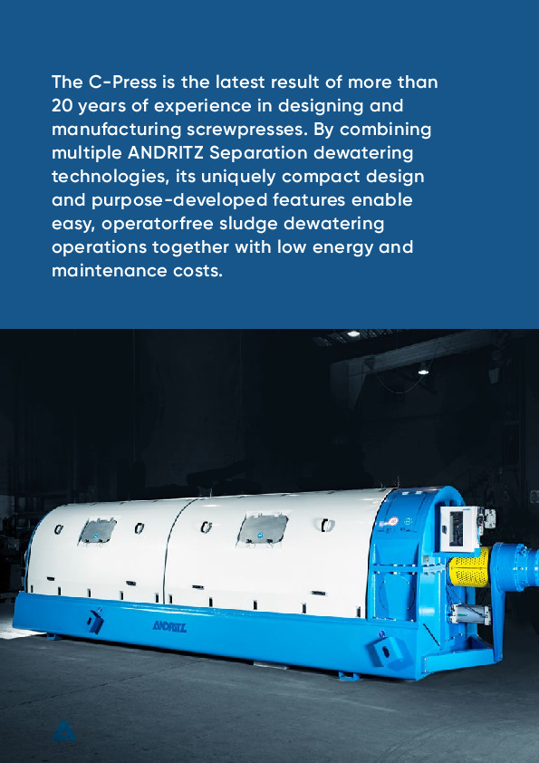 Brochure - Screw press andritz cpress english - Andritz sas ...
