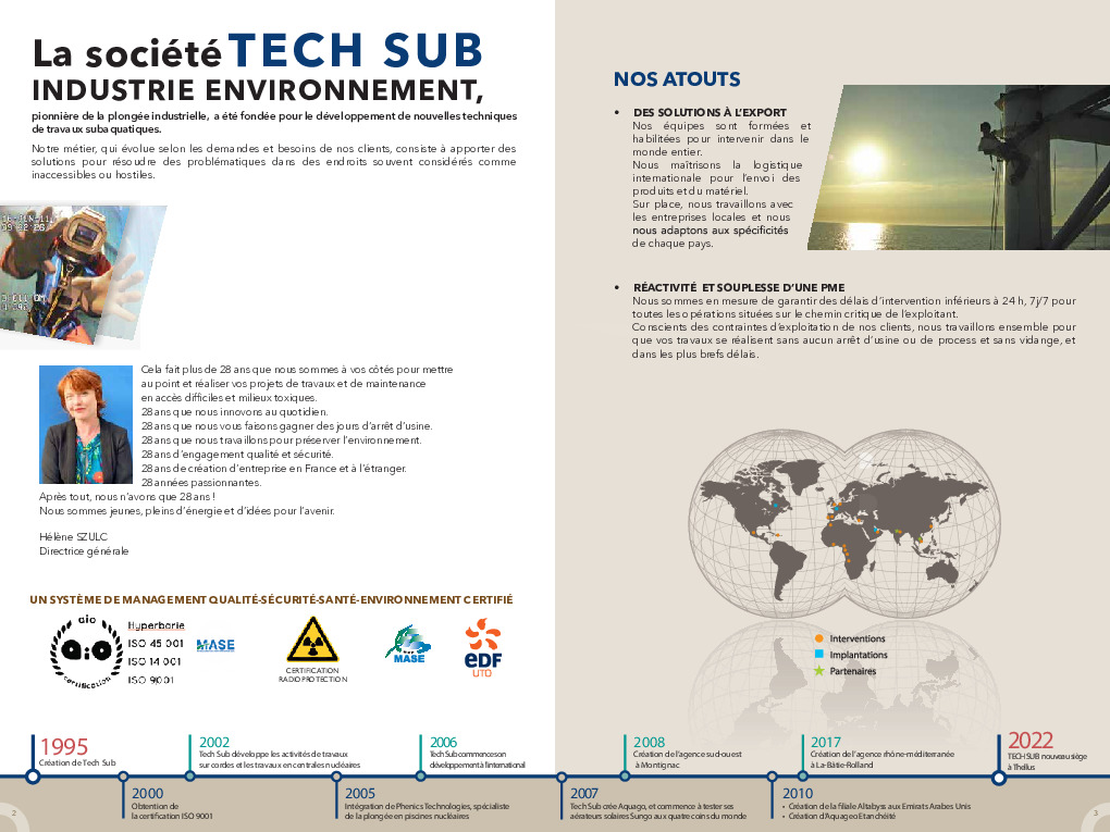 Brochure - Plaquette techsub 2023 db - Tech sub industrie environnement - FranceEnvironnement