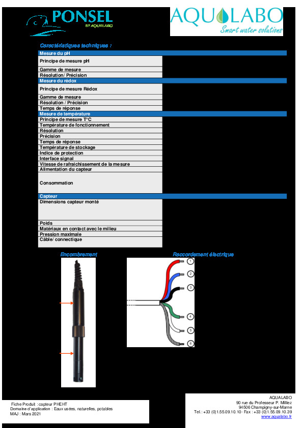 Brochure - Ficheproduit_sonde pheht - Ponsel - FranceEnvironnement