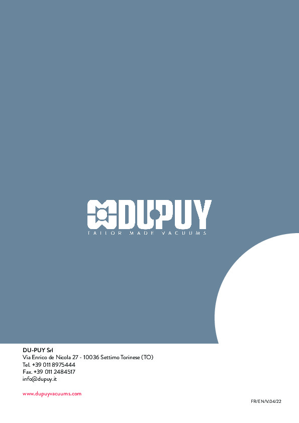 Brochure - Dedust_fr - Dupuy vacuums - FranceEnvironnement