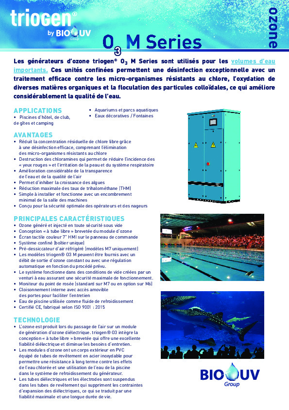 Brochure - Bio-uv_triogen_datasheet-ozone-03-m-series_fr - Bio-uv ...