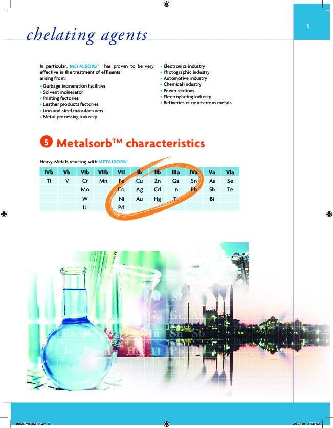 Brochure - Heavy metal-metalsorb e - Snf - FranceEnvironnement
