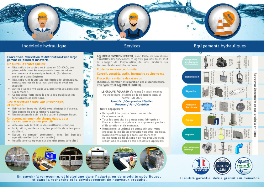 Brochure - Plaquette aquarem environnement-compressé - Aquarem ...