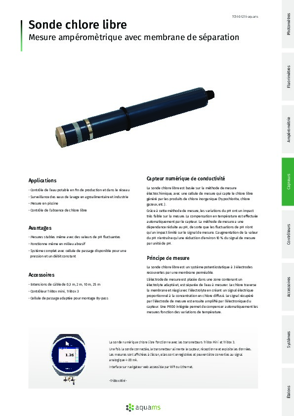 Brochure - Tchl - Aquams® - FranceEnvironnement