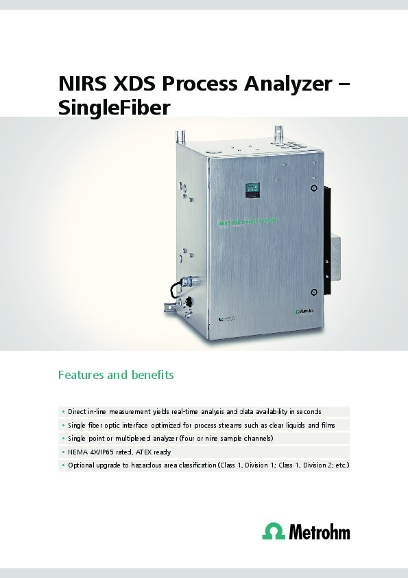 Brochure - Brochure nirs xds process analyzer - singlefiber [eng ...