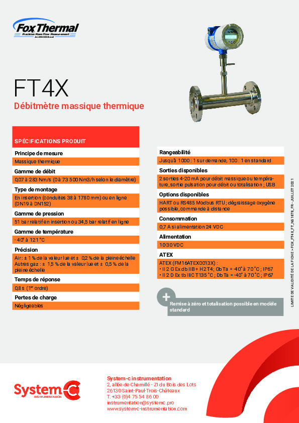 Brochure - Fox_ft4x_ft_ns1878_fr - System-c instrumentation ...