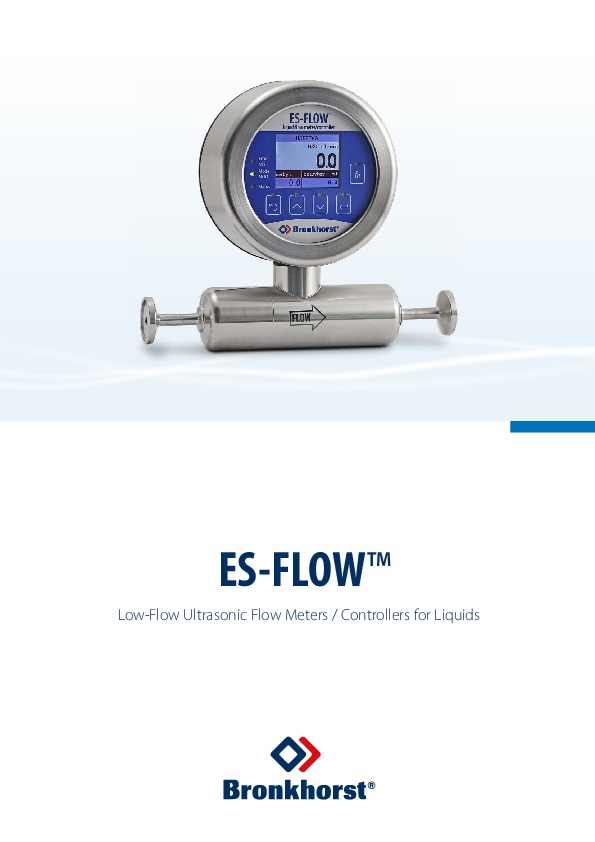 Brochure - Es-flow-960069-en - Bronkhorst® - FranceEnvironnement